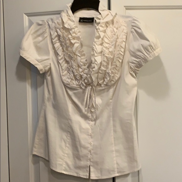 INC International Concepts | Tops | Cream Formal Blouse | Poshmark